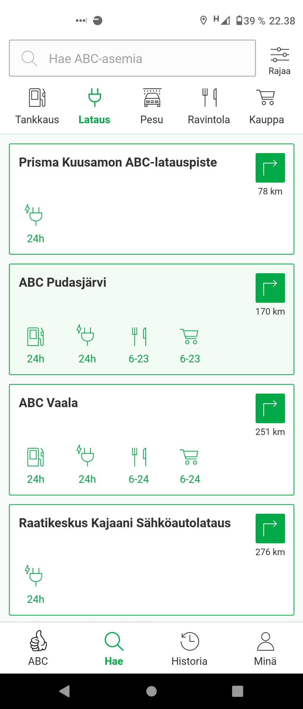 ABC lataus mobiilisovelluksella on halvempaa kuin Tesla ...